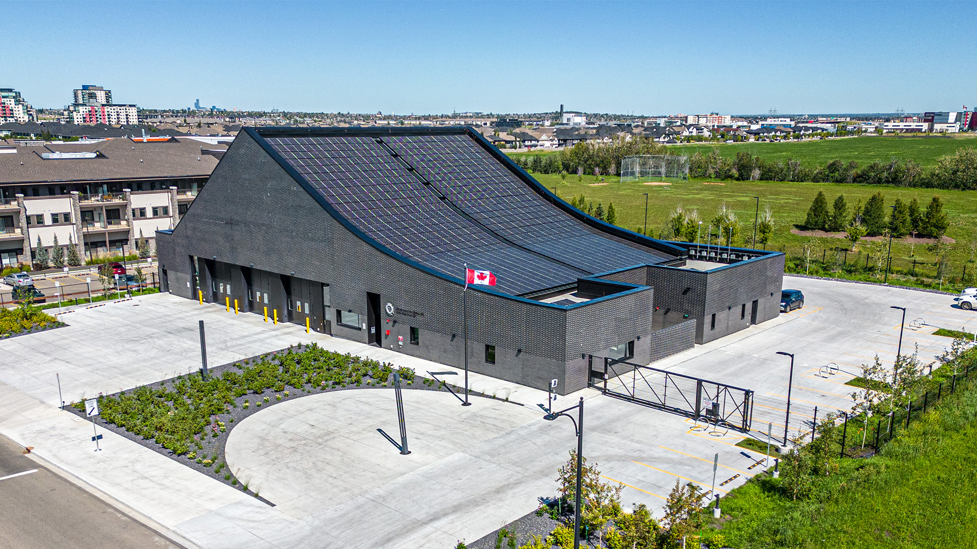 Geothermal and Solar Energy Power New Net-zero Fire Station