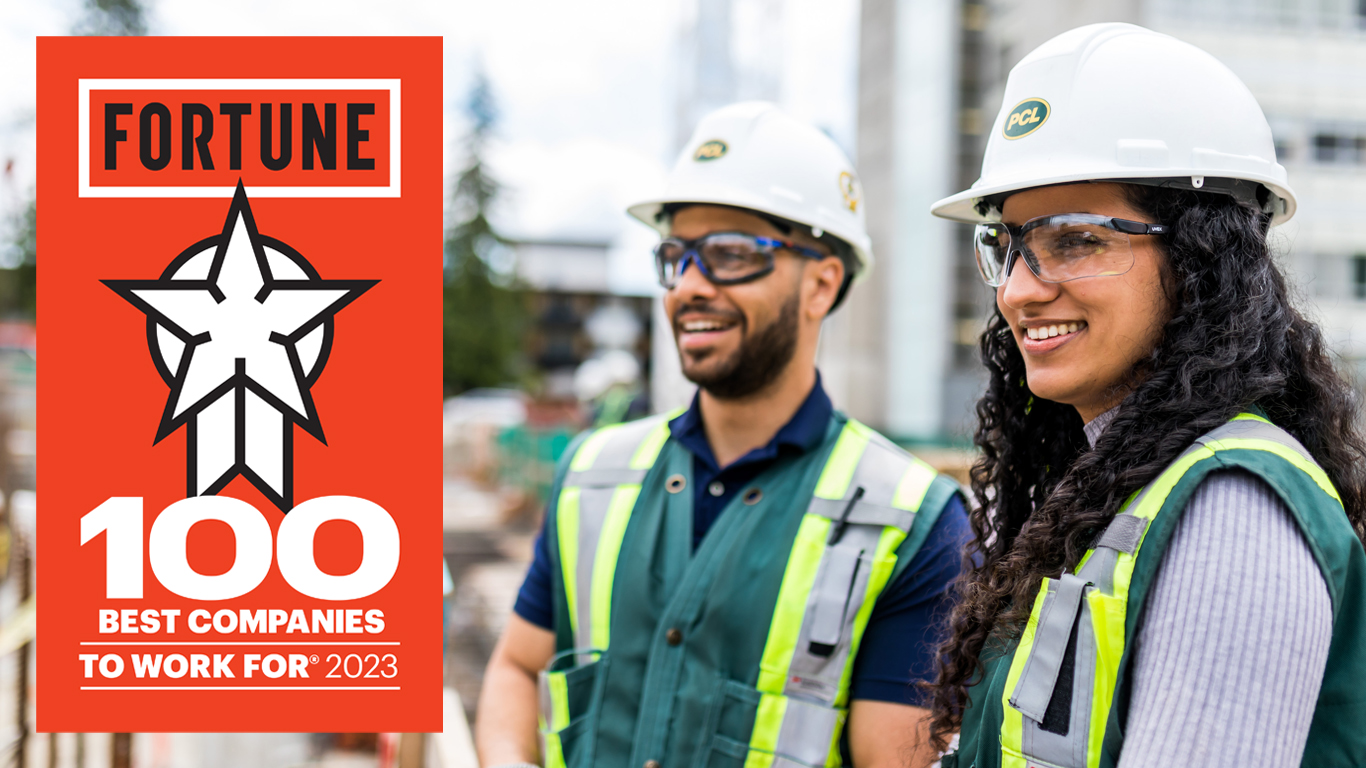 PCL Places on the 2023 Fortune 100 Best Companies to Work For® List